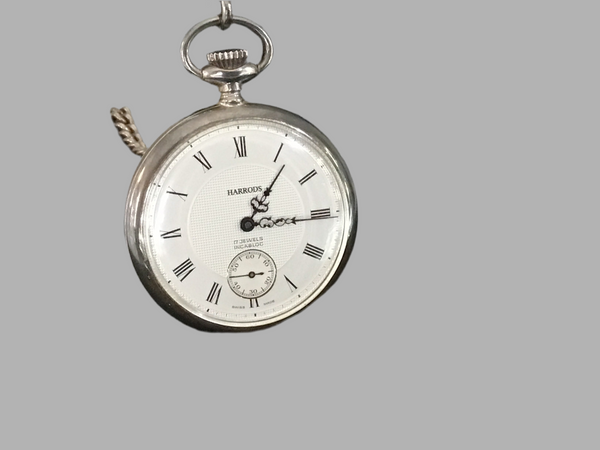 Harrods Silver Pocket Watch – Elite HNW - High End Watches, Jewellery ...