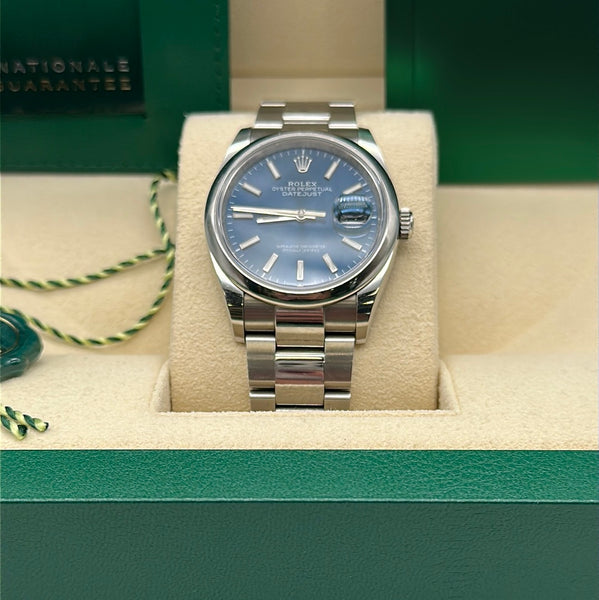 Rolex Smooth Bezel 36mm Datejust, Blue dial – Elite HNW - High End ...