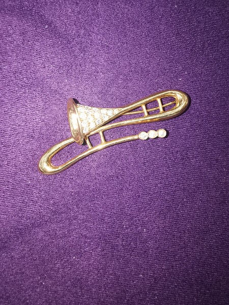 18ct Yellow Gold Diamond Trumpet Brooch – Elite HNW - High End Watches ...