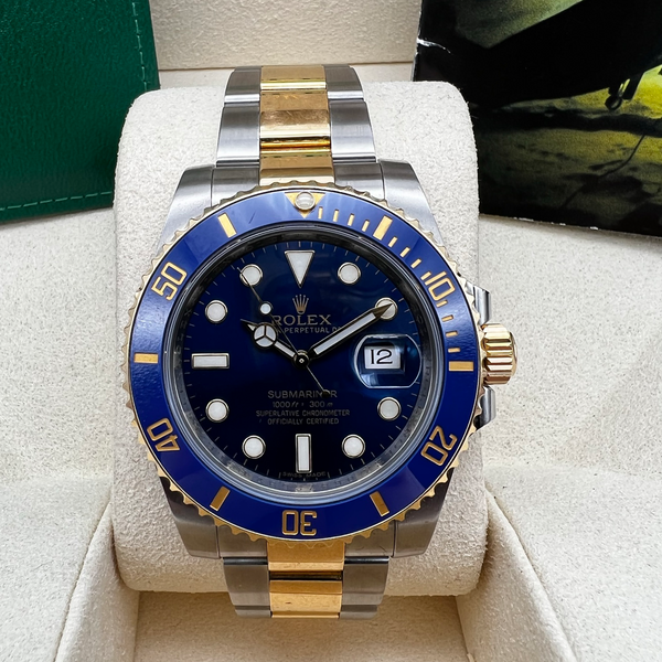 Rolex Submariner Steel & Gold - Blue Face Ceramic Bezel – Elite HNW ...