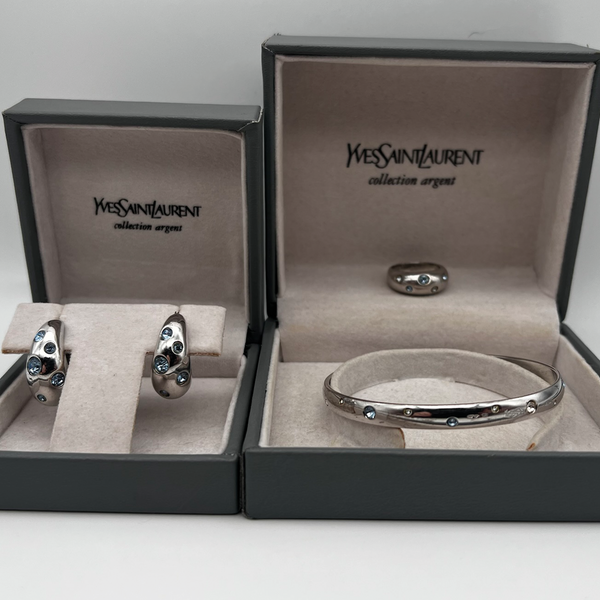 Yves Saint Laurent Argent Collection - Bracelet, Ring and Earring Set ...